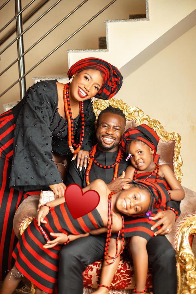Pictures: AFCON-bound Moses Simon celebrates eighth wedding anniversary ...