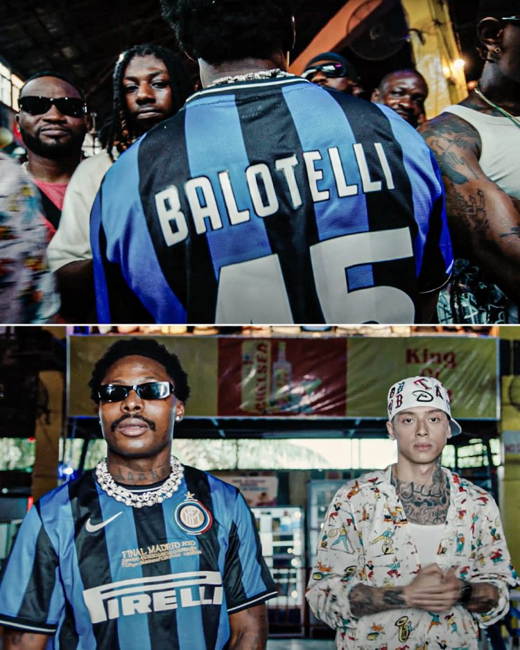 Photos: Nigeria Afrobeats star Asake rocks retro Balotelli jersey in ...