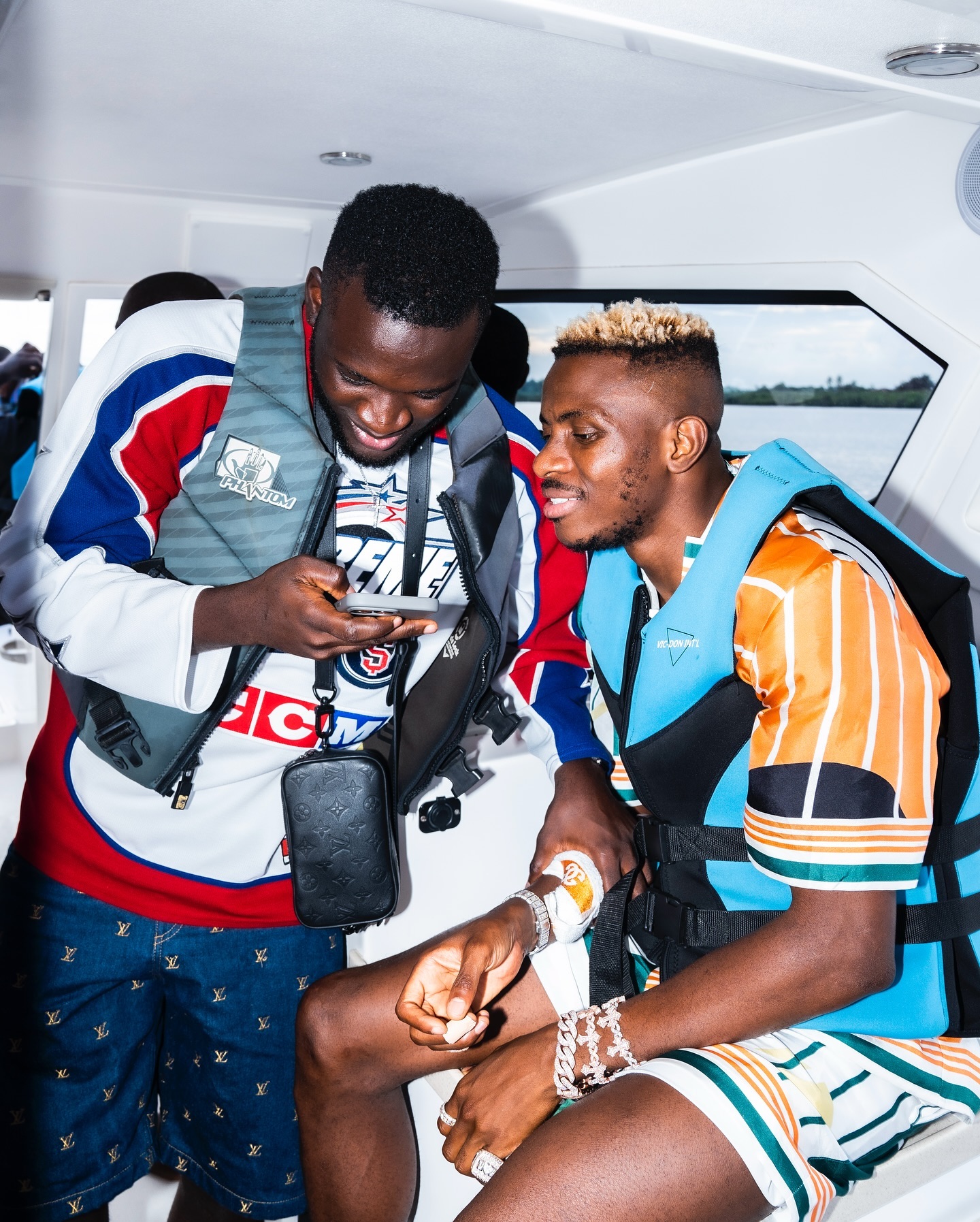 Photos: Boniface, Osimhen, Onyedika link up with Obi Cubana and Igwe ...